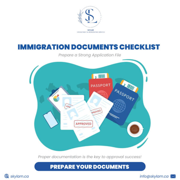 Immigration Documents Checklist for Canada (2026 Guide) – Skylam ...